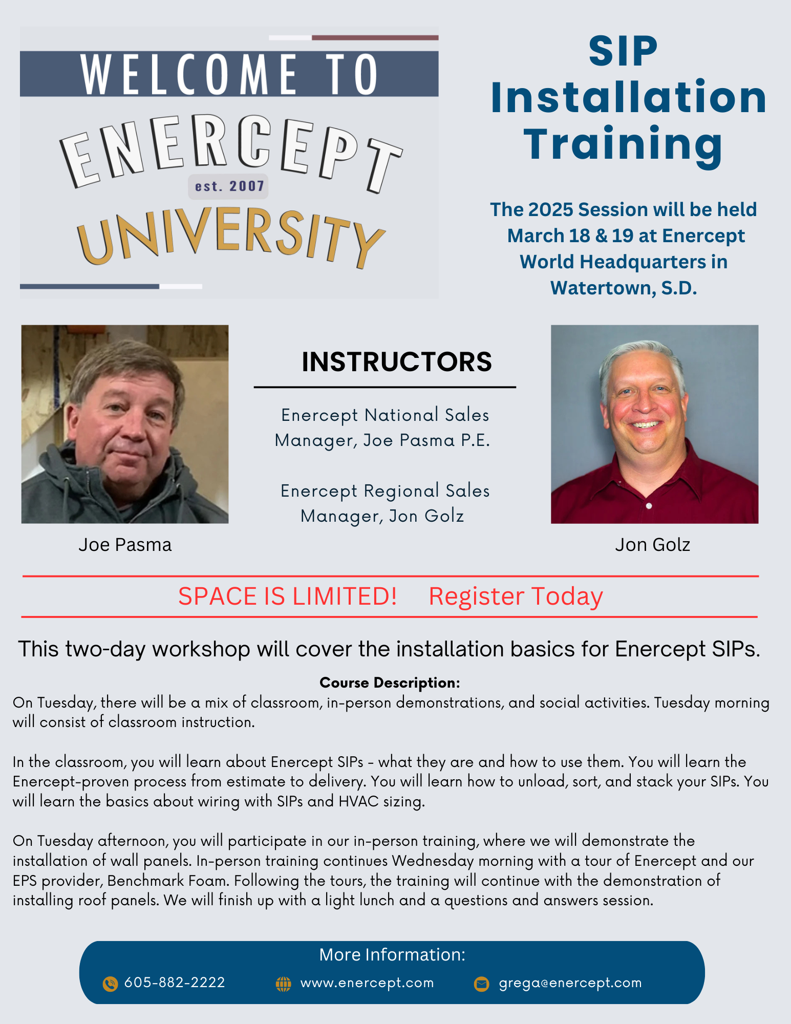 Thank you for your interest in Enercept U